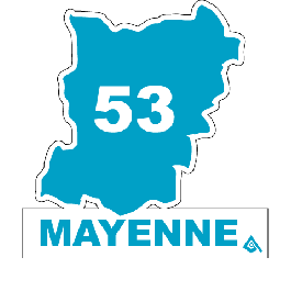 Autocollant 53 département de la Mayenne - Autosignalétique