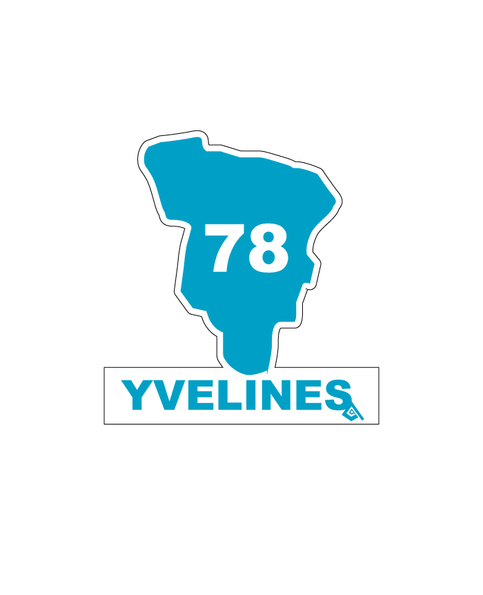 Autocollant 78 département des Yvelines - Autosignalétique